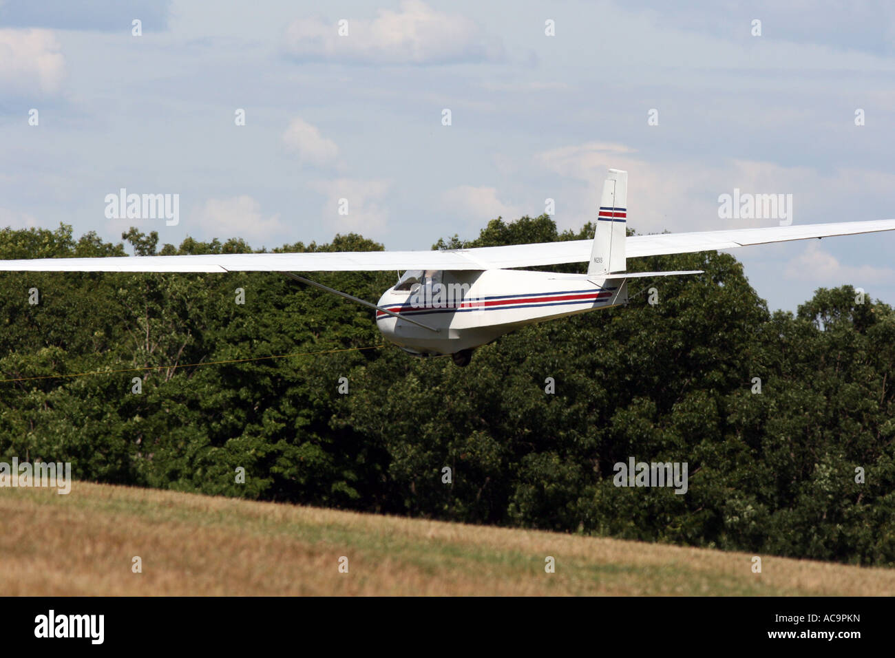 Launching a sailplane, glider Stock Photo - Alamy