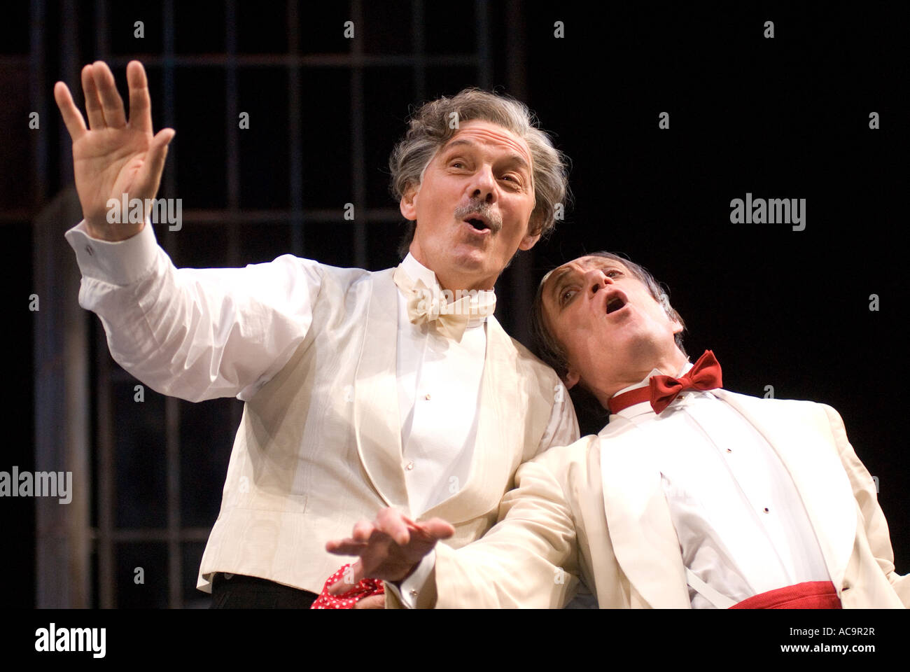 Paul Shelley as Sir Toby Belch left and Michael Feast as Feste in ...