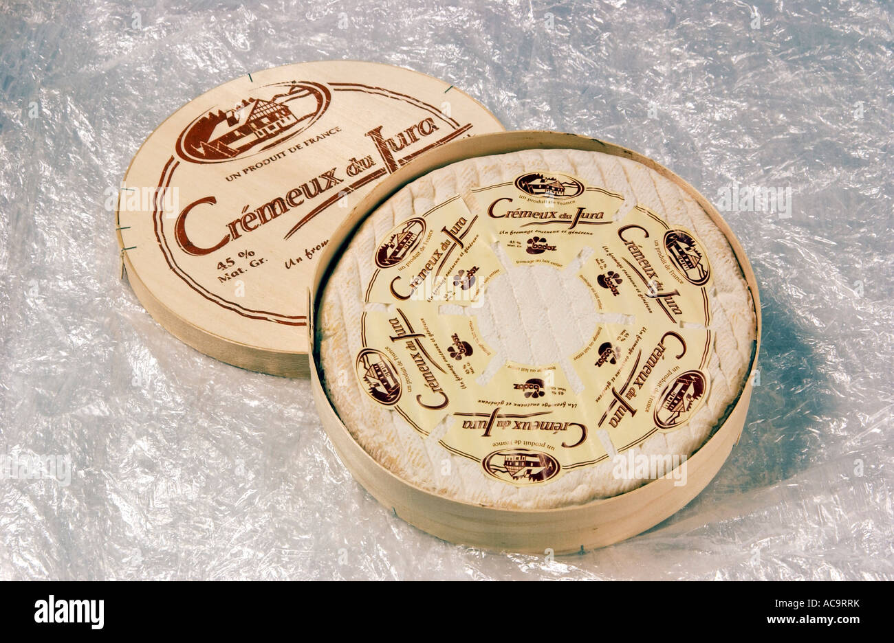 Cremeux du Jura cheese Franche Comte France Stock Photo - Alamy