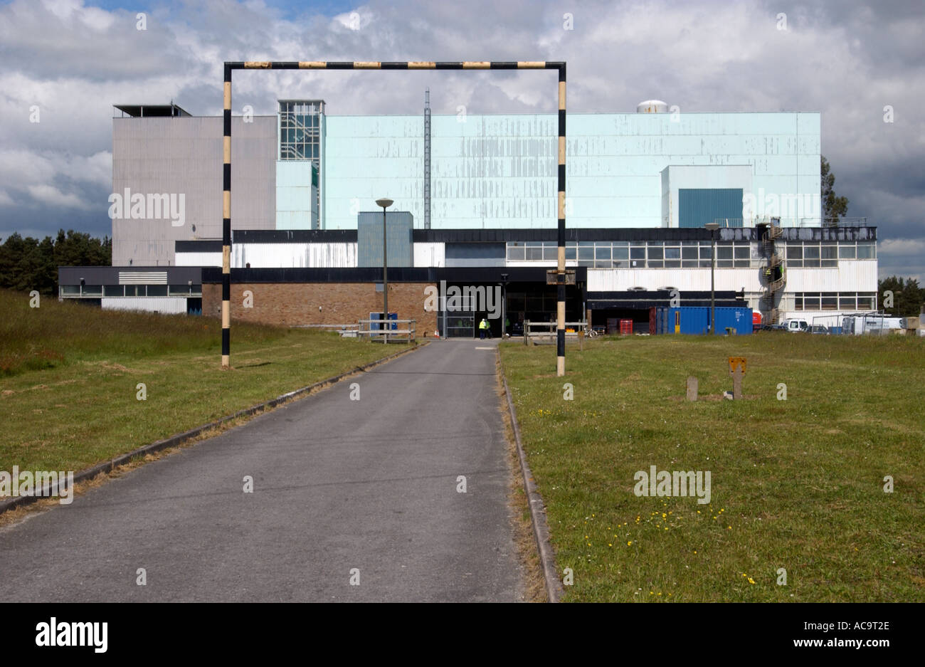 Decommissioned Nuclear power station at Winfrith in Dorset England UK ...