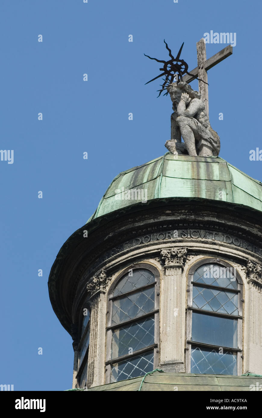 "A sculpture of Jesus Christ on the Cupola of the Boim Chapel Lviv ...