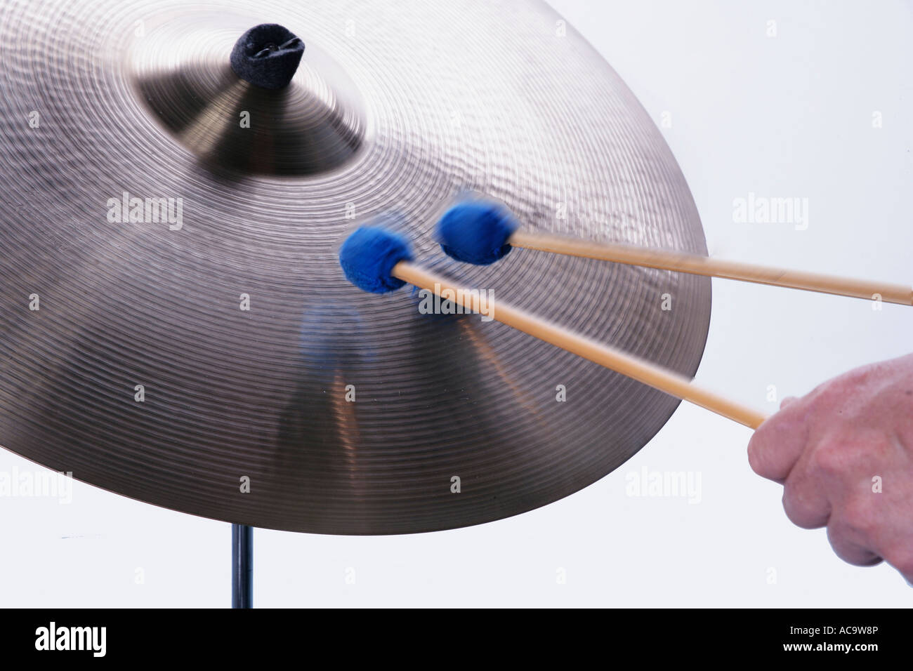 Cymbals and sticks Stock Photo - Alamy