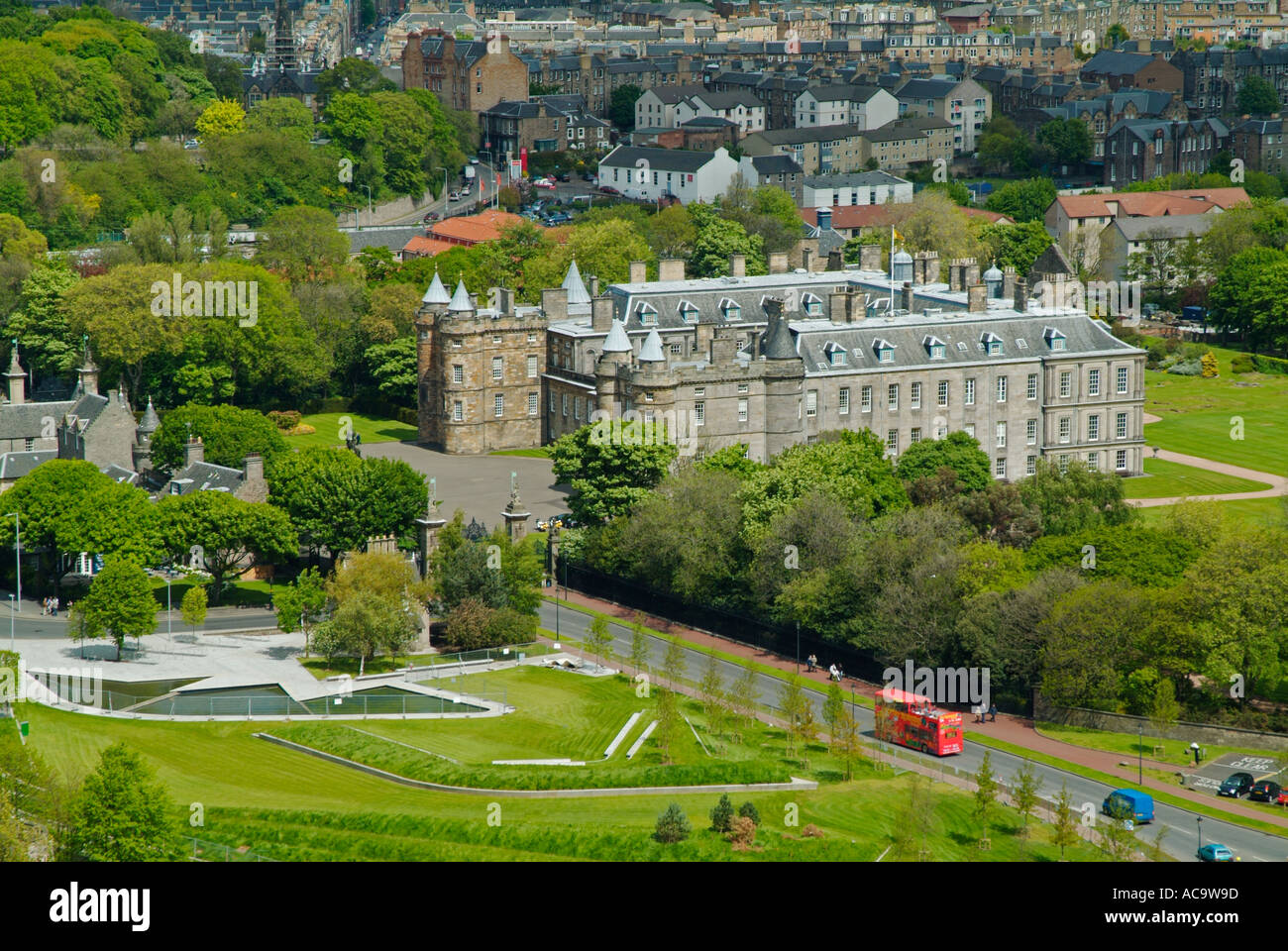 Holyrood palace aerial hi-res stock photography and images - Alamy