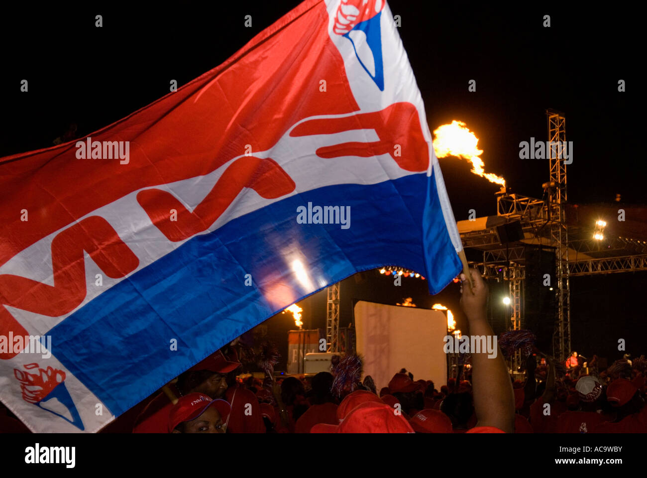 FNM political rally, Nassau, New Providence, Bahamas Stock Photo - Alamy