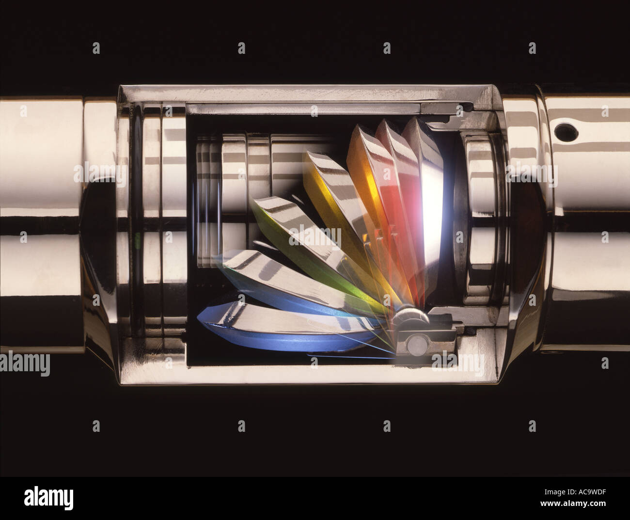 Oil well blowout prevention flapper valve Stock Photo - Alamy