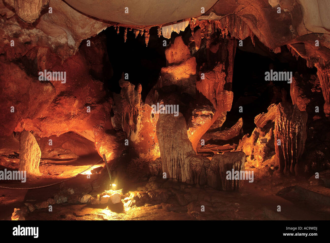 Stalactite cave, lava cave at River Kwai, Thailand Stock Photo - Alamy