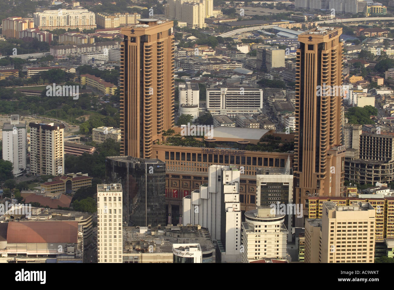 View onto Times Square Tower of Kuala Lumpur, Malaysia Stock Photo - Alamy