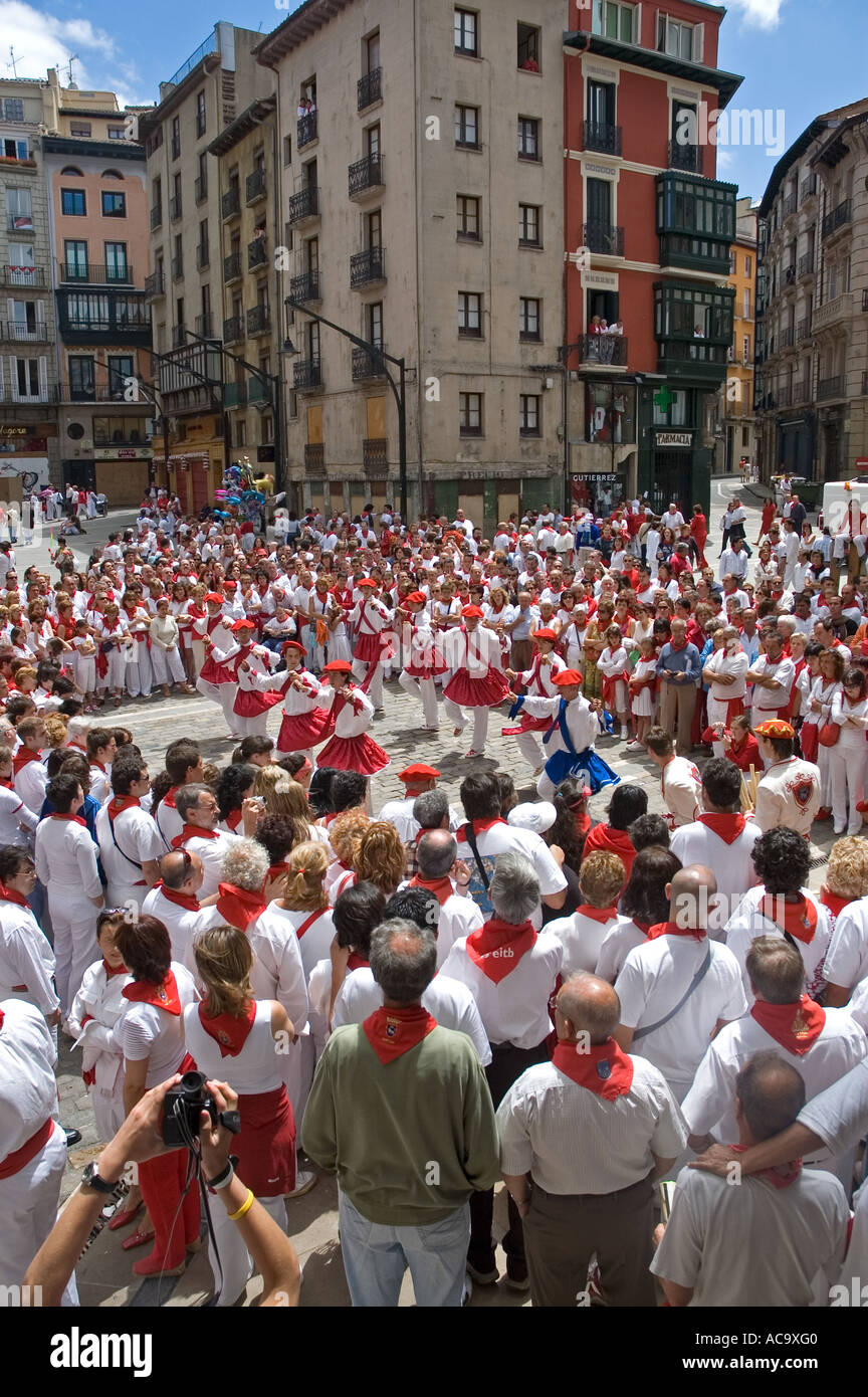 Fiesta de San Fermin, Pamplona, Navarra, Spain Stock Photo - Alamy