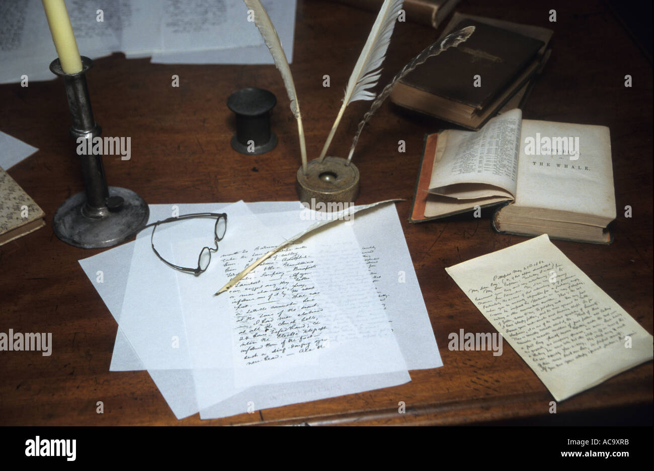 Writing desk of Herman Melville author of Moby Dick and Billy Bud.at ...
