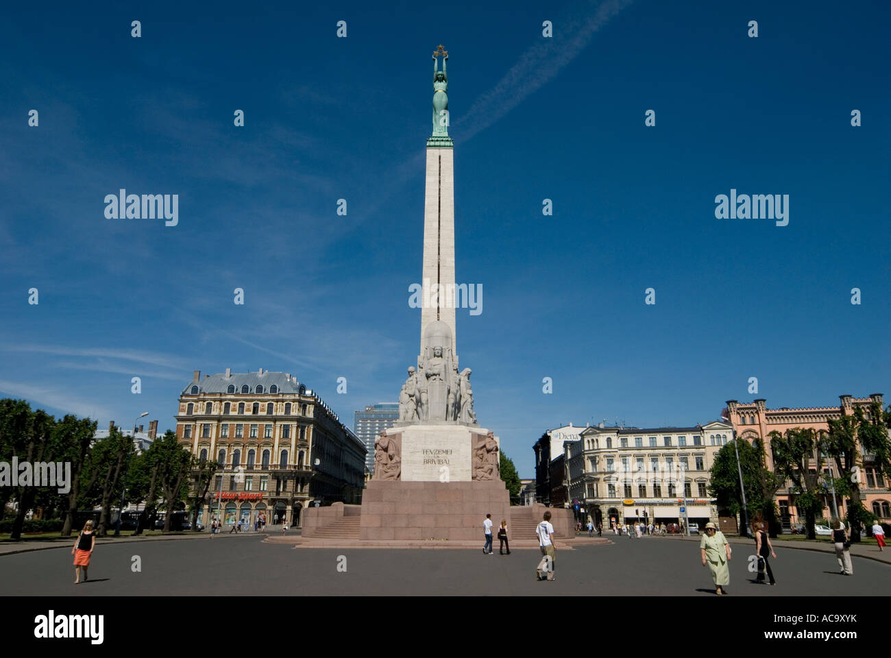 Statue of liberty, Riga, Latvia Stock Photo - Alamy