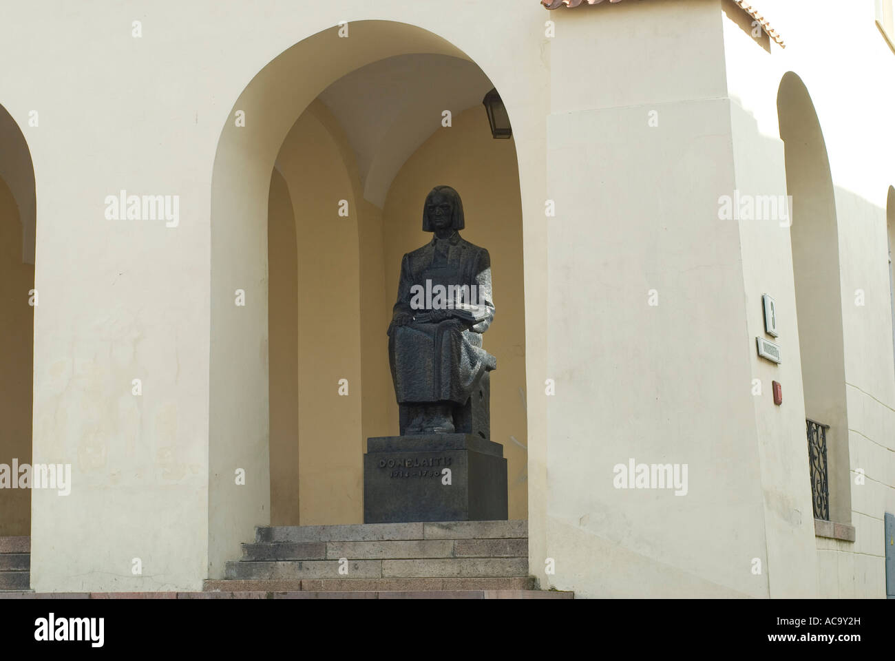 University, Monument, Vilnius, Lithuania Stock Photo - Alamy