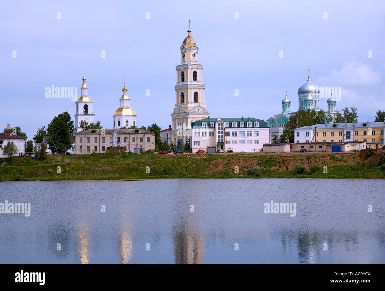 Bell tower, convent, Trinity church, Diveyevo, Russia Stock Photo - Alamy
