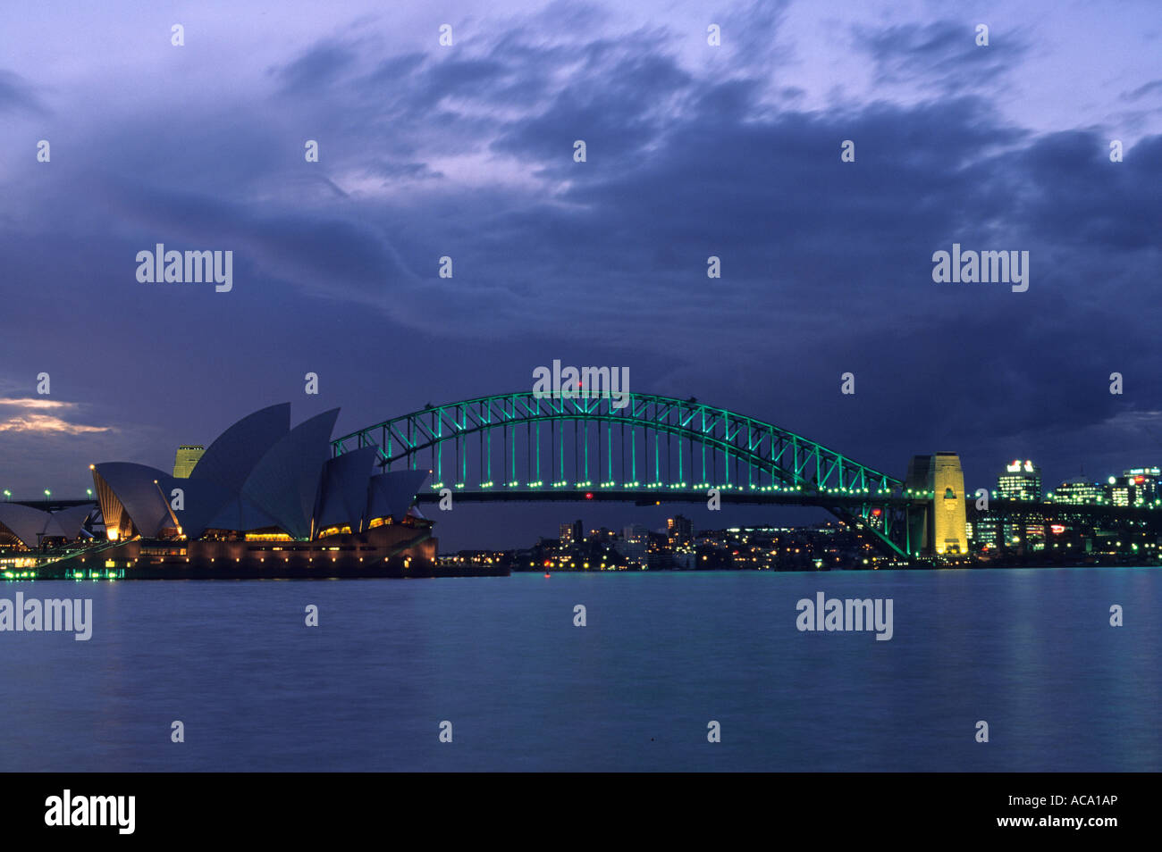 Opera House and Harbour Bridge, Sydney, New South Wales, Australia ...