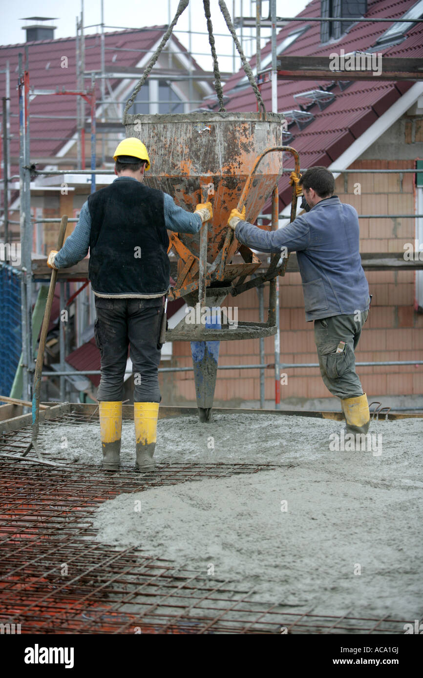 Concrete construction, Essen, North Rhine-Westphalia, Germany Stock ...
