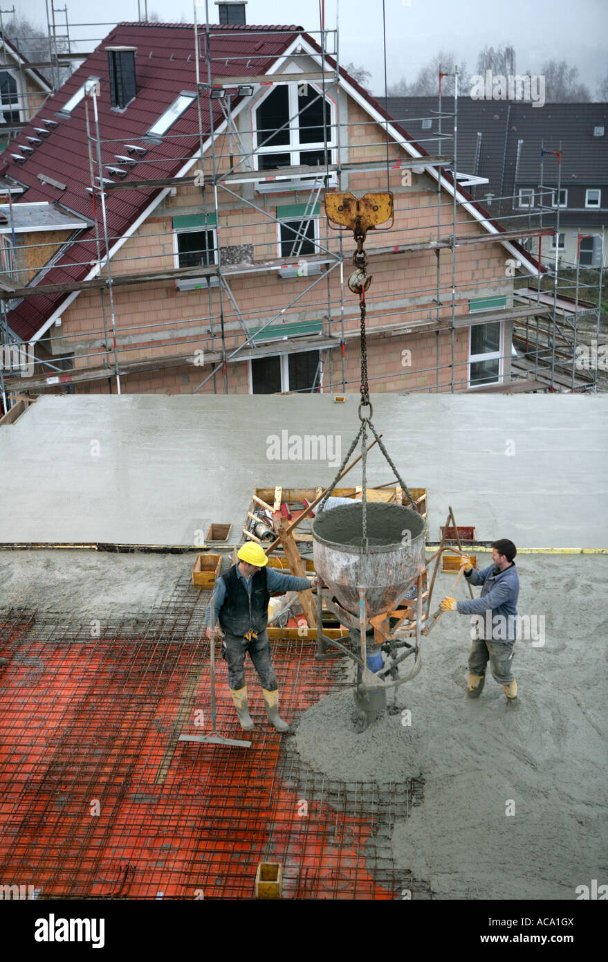 Concrete construction, Essen, North Rhine-Westphalia, Germany Stock ...