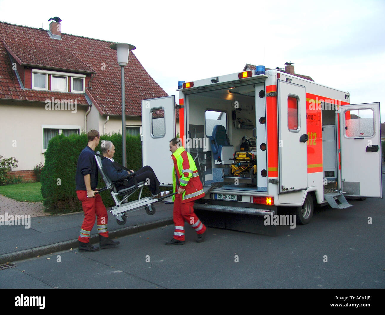 ambulance of the German red cross Stock Photo - Alamy