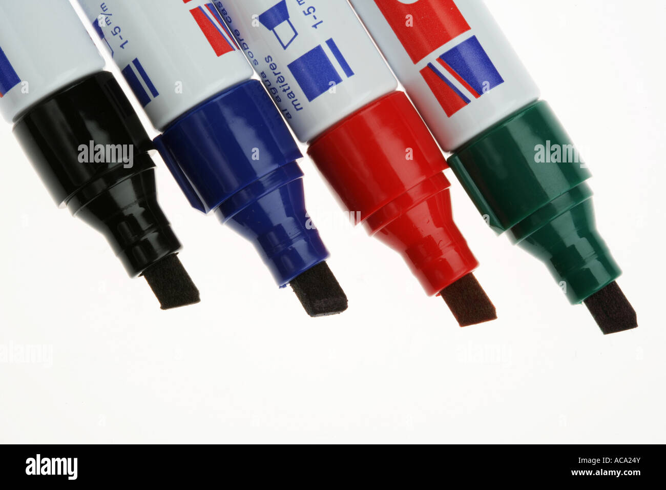 Four markers hi-res stock photography and images - Alamy