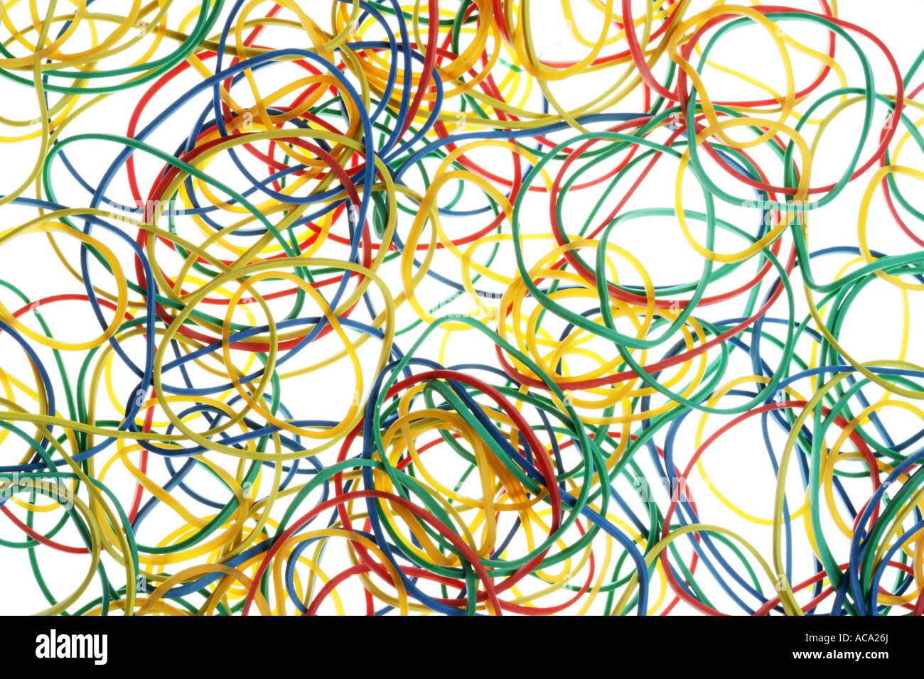 Coloured elastic band Stock Photo - Alamy