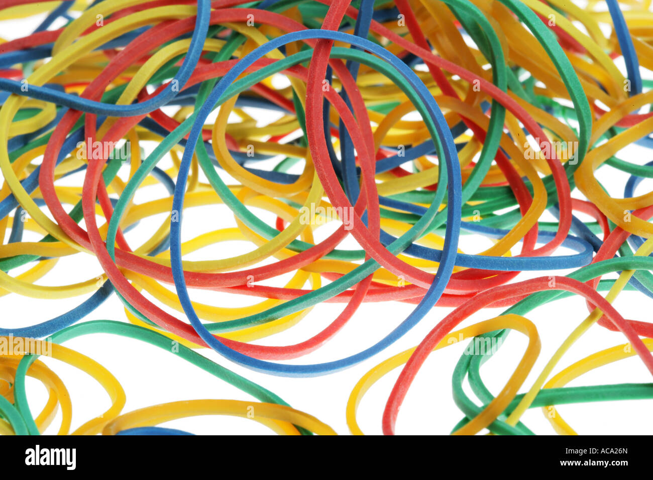 Coloured elastic band Stock Photo - Alamy