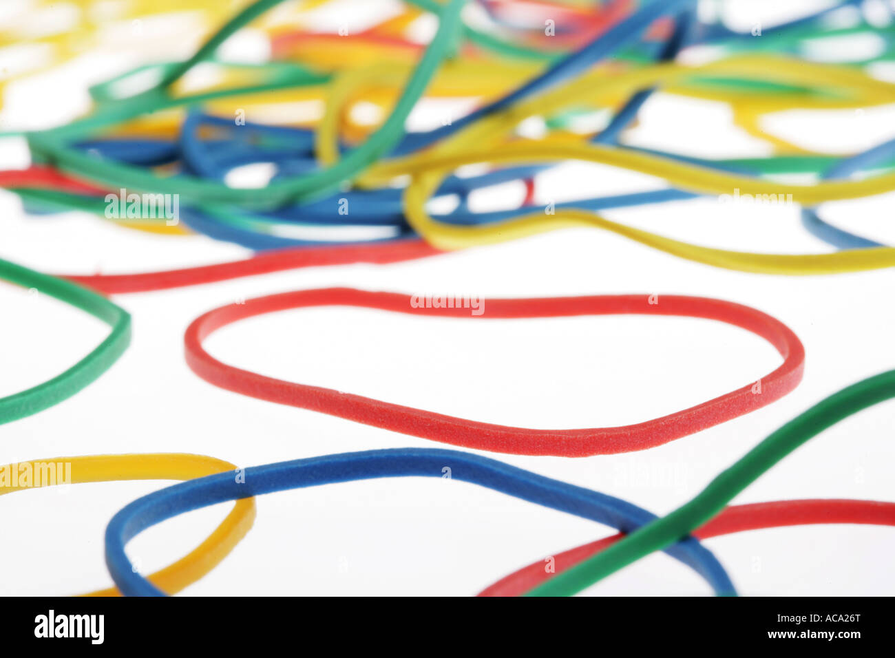 Coloured elastic band Stock Photo - Alamy