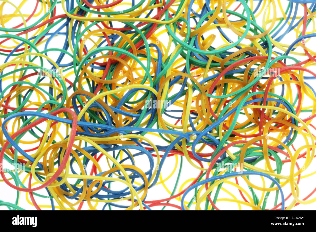 Coloured elastic band Stock Photo - Alamy