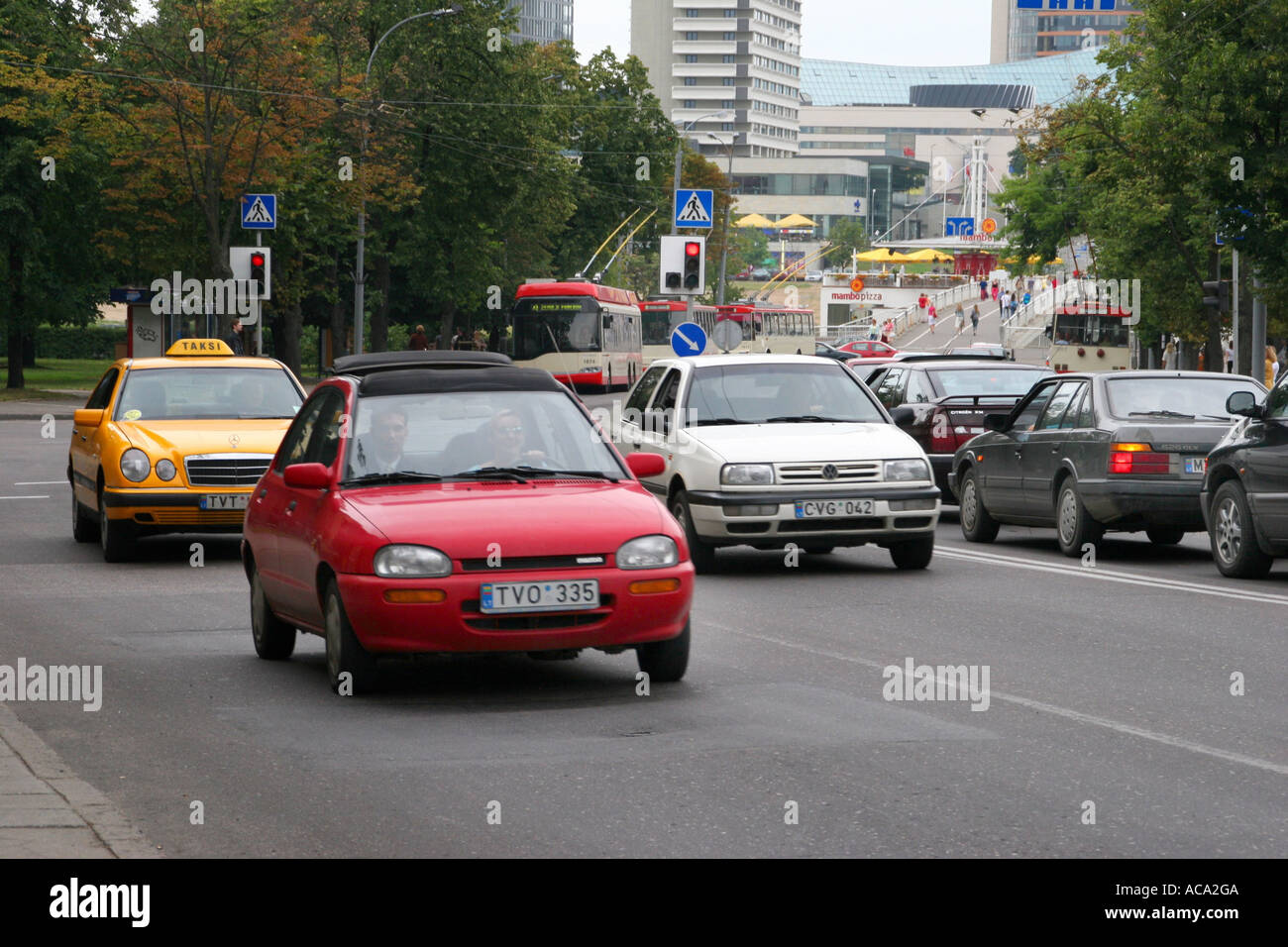 Lithuania - Vilnius Traffic Stock Photo - Alamy
