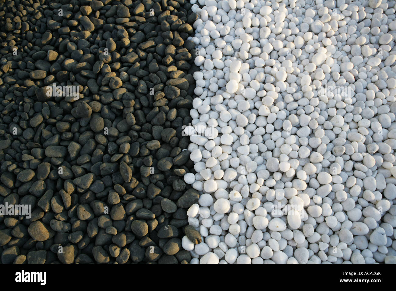 Black and white pebbles Stock Photo - Alamy