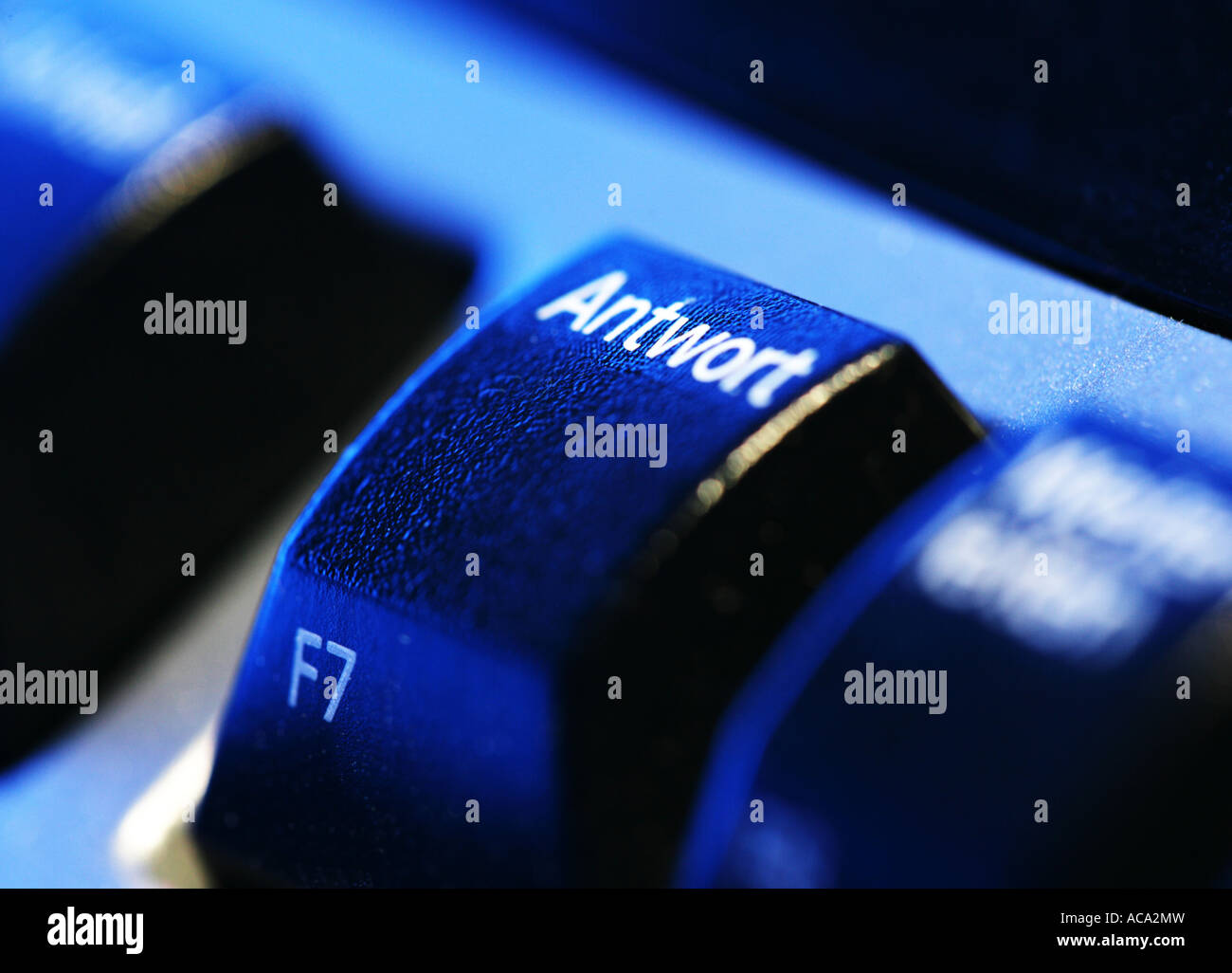 Computer keyboard, function key, answering an e-mail Stock Photo - Alamy
