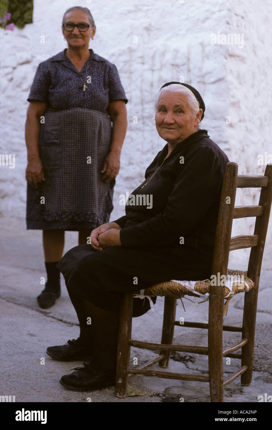Two old women, Cyprus Stock Photo - Alamy