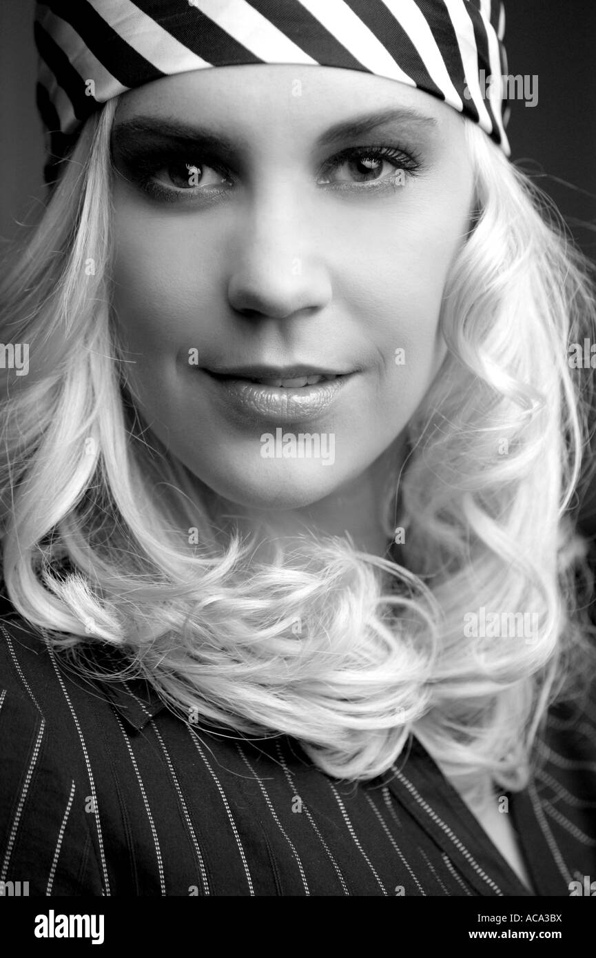 Porträt blonde frau Black and White Stock Photos & Images - Alamy