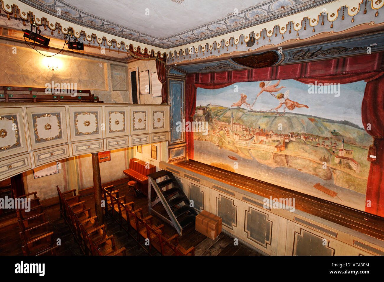 Town theater at Grein, oldest middle-class theater in Europe ...