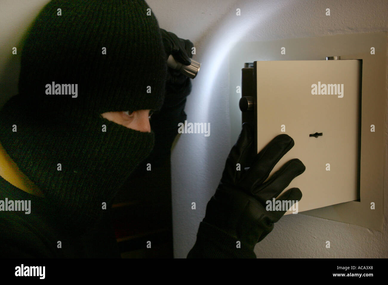 Break-in into a flat Stock Photo - Alamy