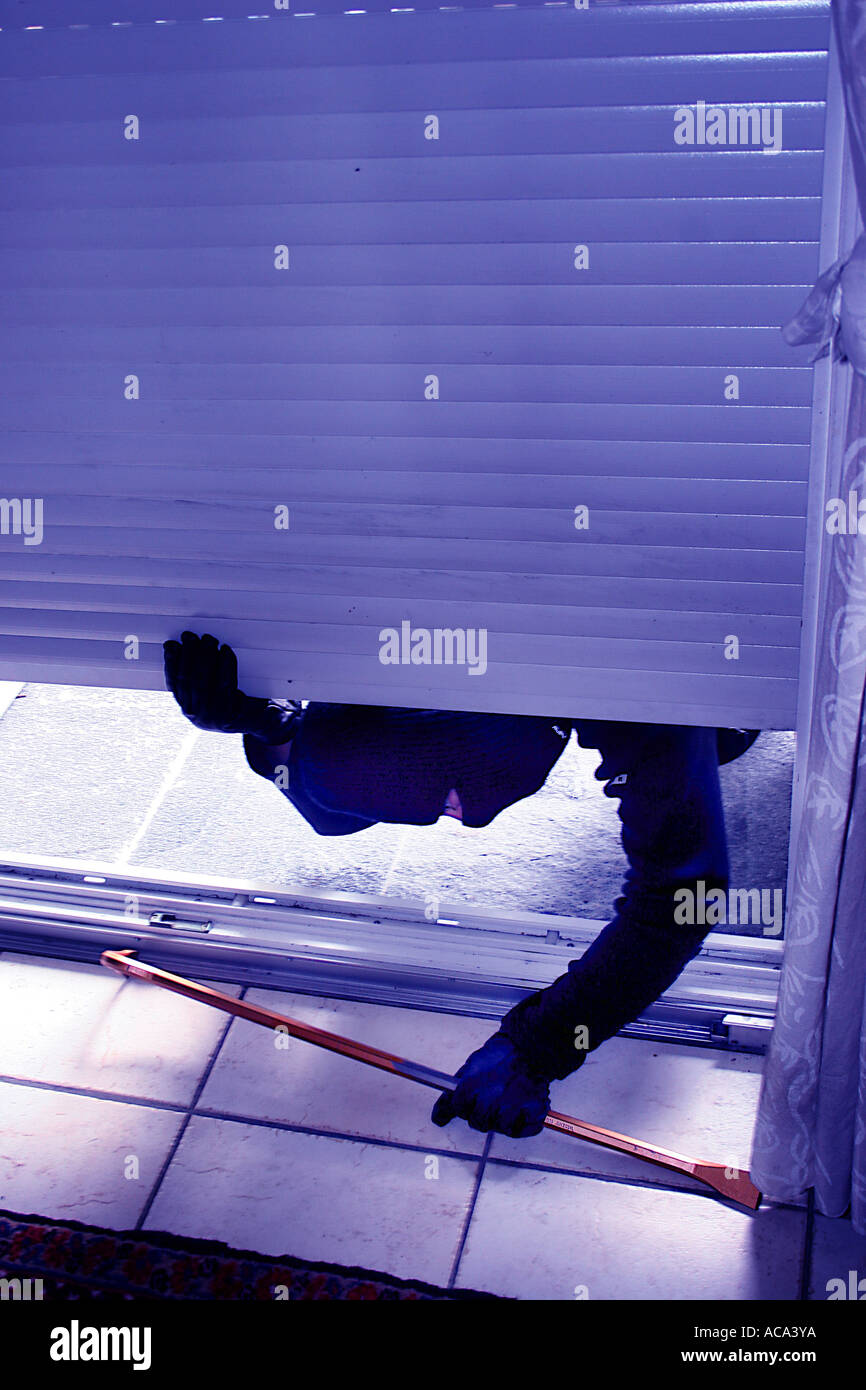 Break-in into a flat Stock Photo - Alamy