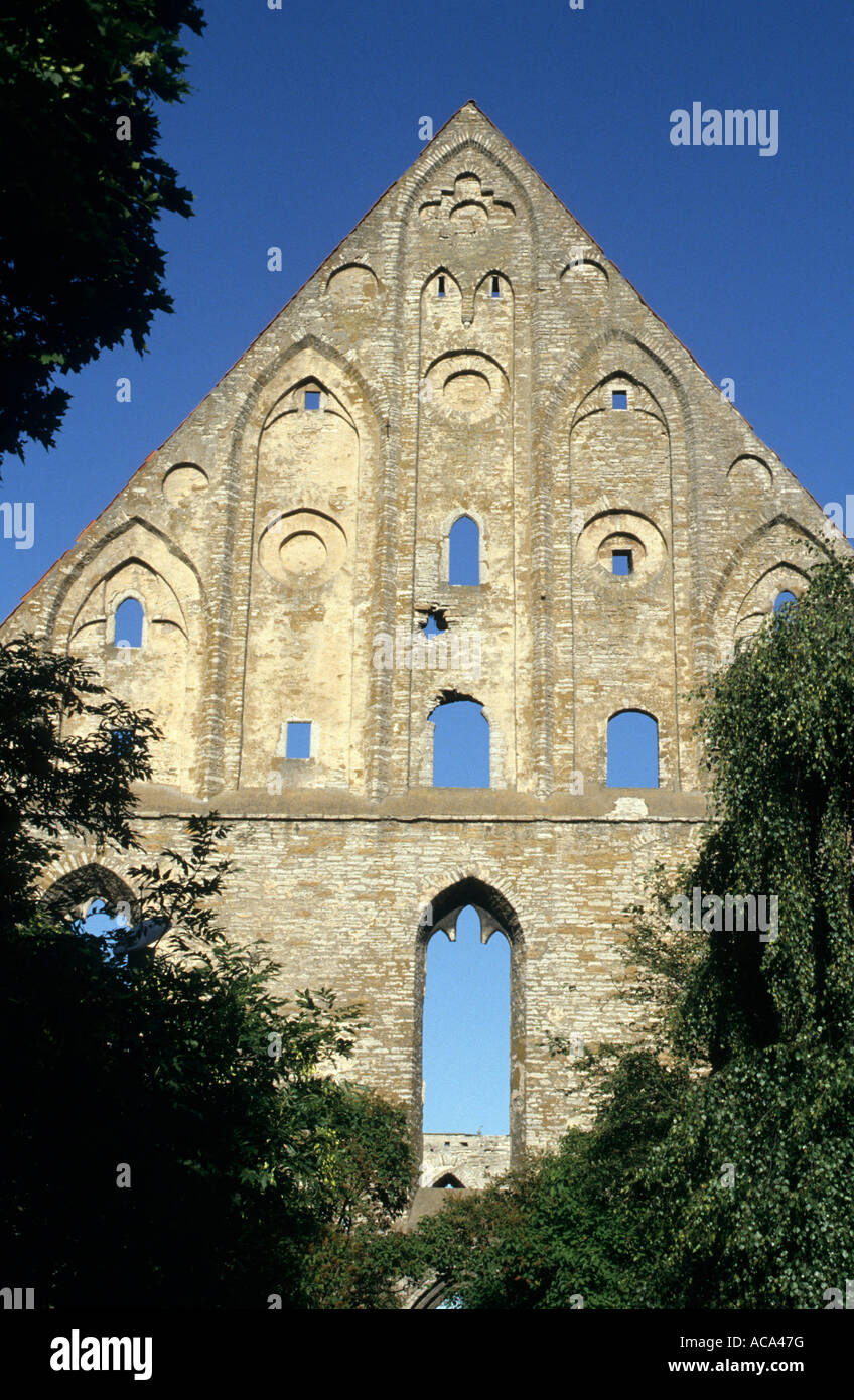 Pirita convent, West facade, Tallinn, Estonia Stock Photo - Alamy