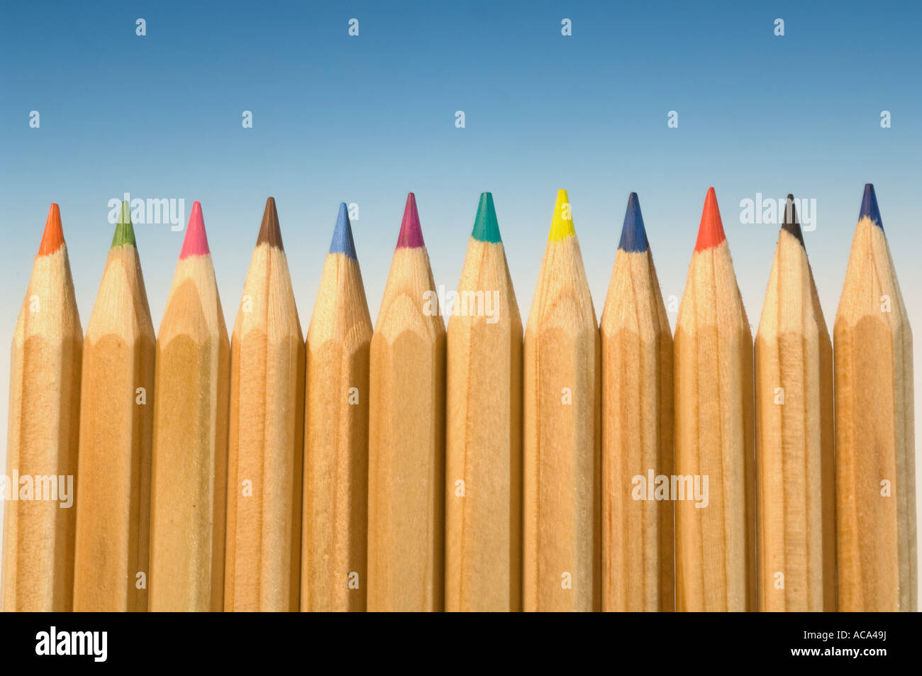 Crayons made of cedarwood Stock Photo - Alamy