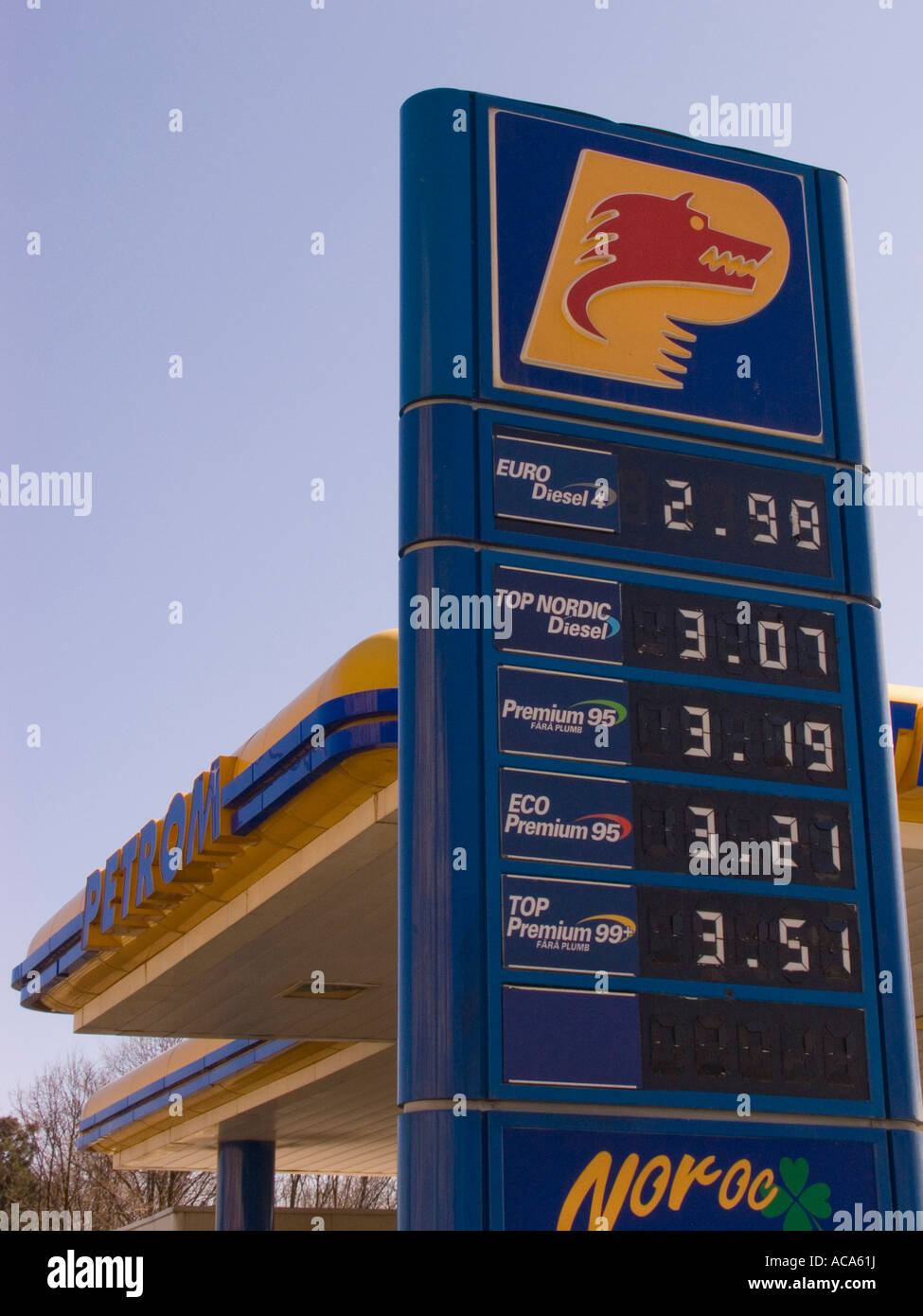 Gas station of the company Petrom in Suceava, Romania Stock Photo - Alamy