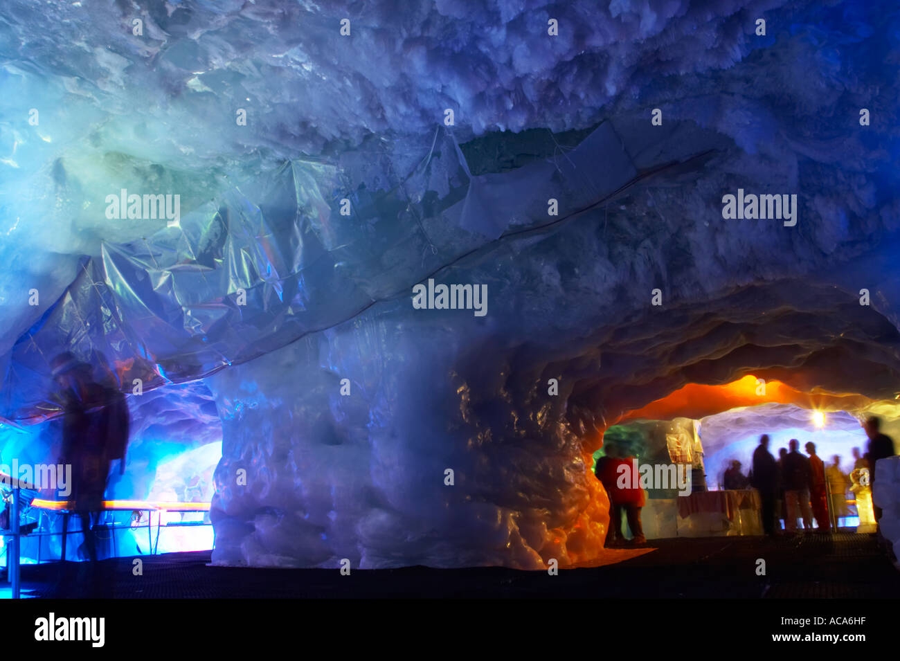 Switzerland Valais Zermatt Ice Wine tasting in the Klein Matterhorn ice ...