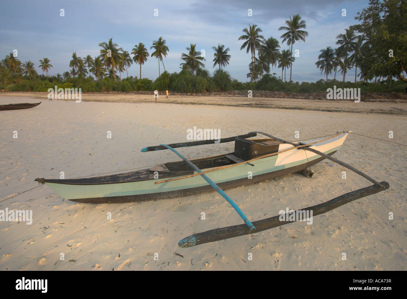 Fischerboat at a beach, Philippines Stock Photo - Alamy