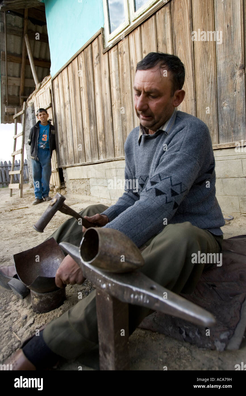 Bell maker, Romania Stock Photo - Alamy