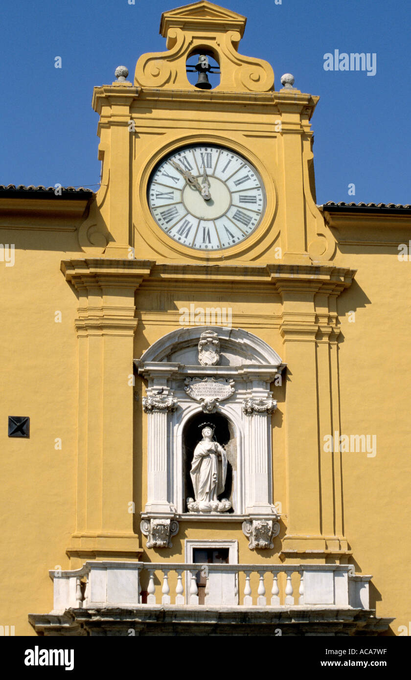 Typical Colourful architecture in the centro storico of Fermo in Le ...