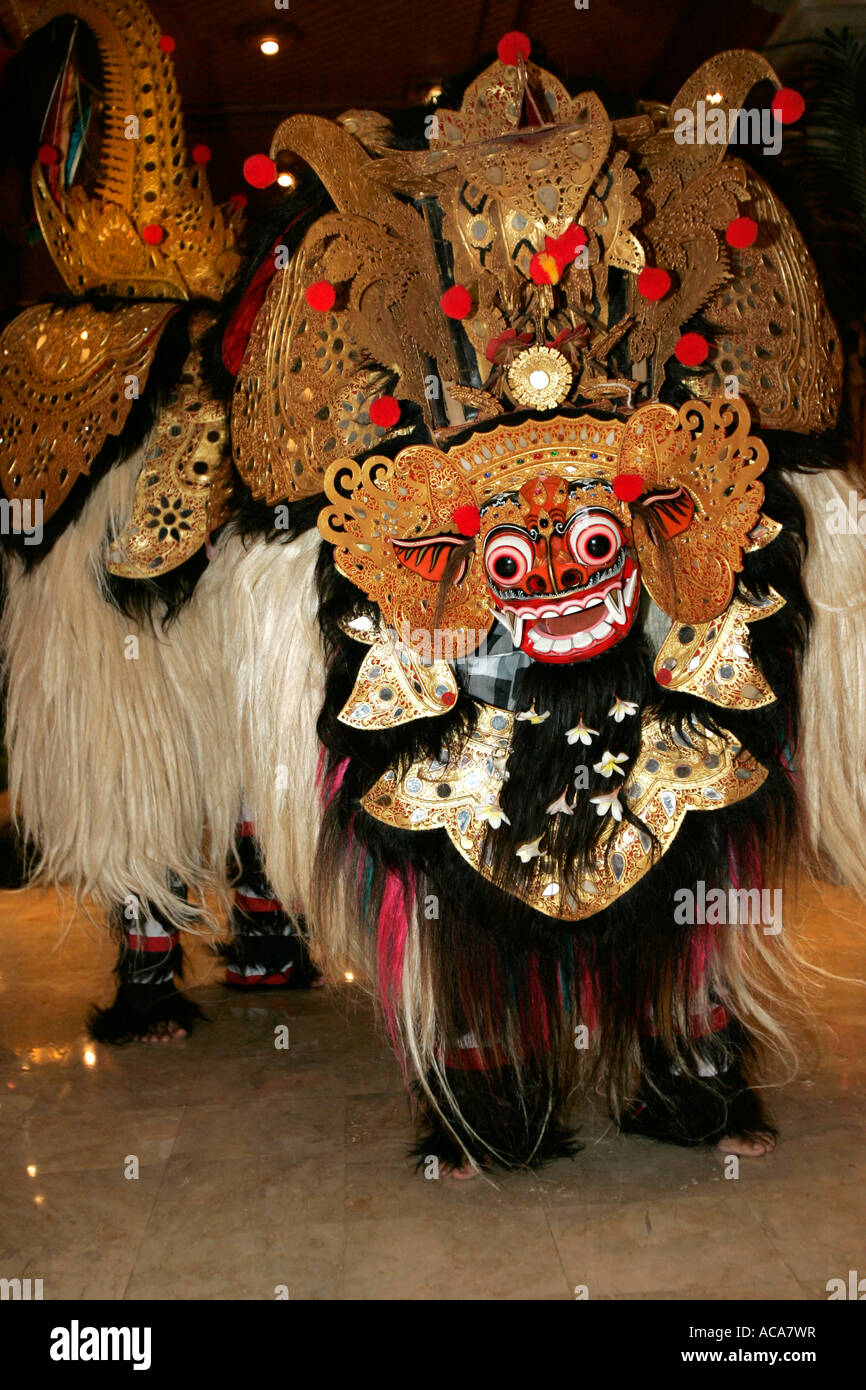 Dancer performs traditional Barong dance in Bali, Indonesia Stock Photo ...