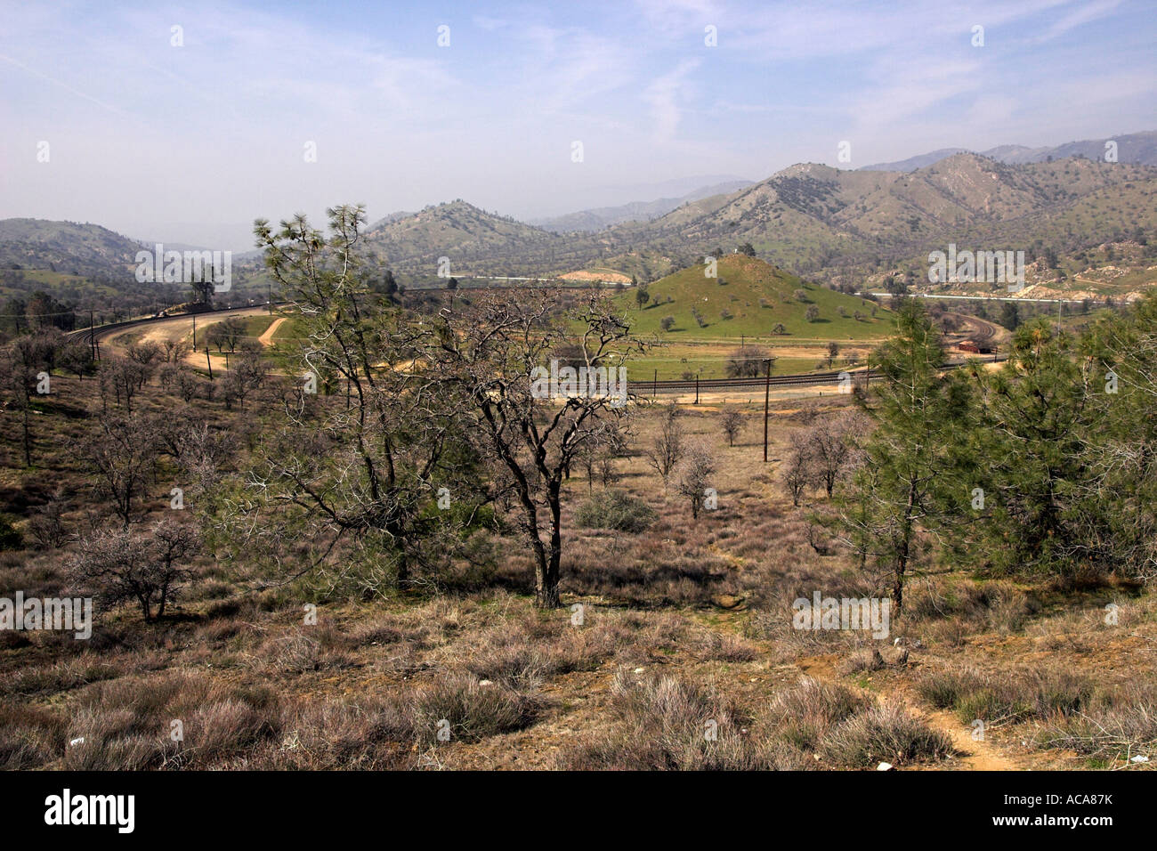 Tehachapi Railroad Loop, California Stock Photo - Alamy