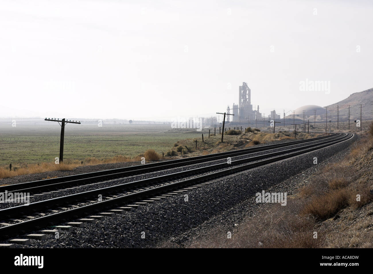 Union Pacific Railroad at Tehachapi Pass, Mojave Desert, Antelope Valley, California Stock Photo ...