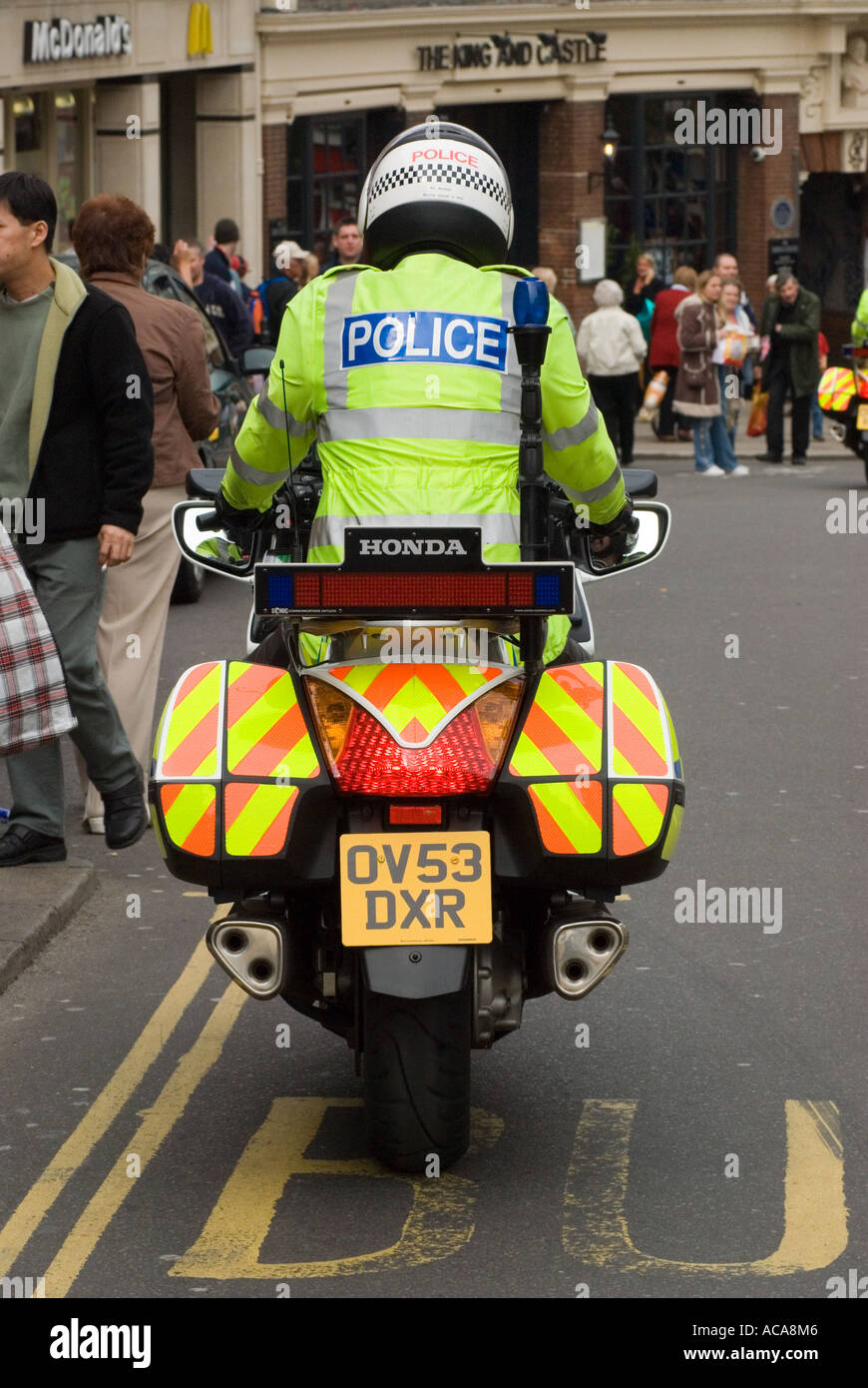 Motorcycle patrol cop, Windsor, Berkshire, UK Stock Photo - Alamy