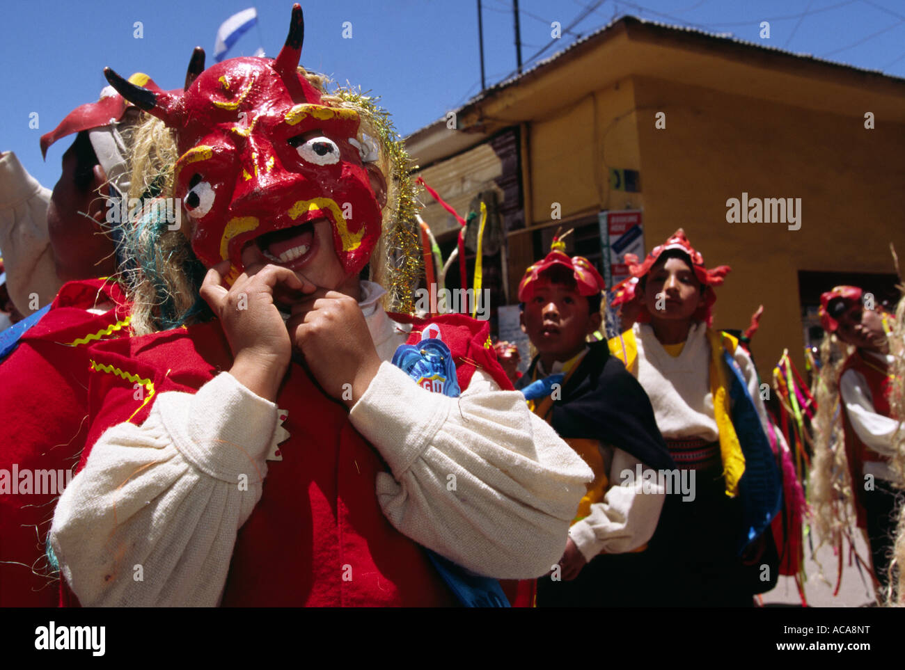 Young dancers - Puno Week festival, Puno, PERU Stock Photo - Alamy