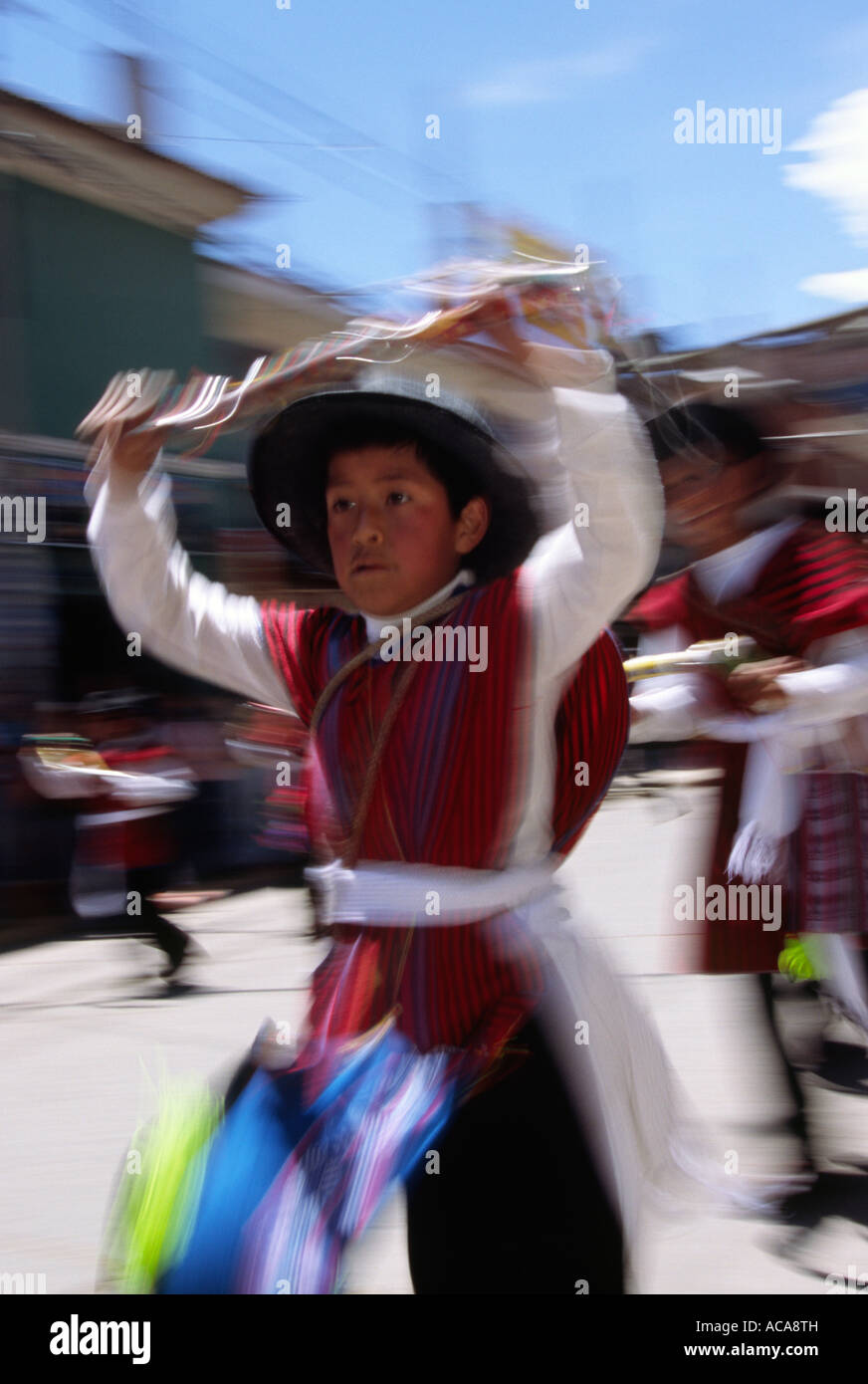 Young dancer - Puno Week festival, Puno, PERU Stock Photo - Alamy