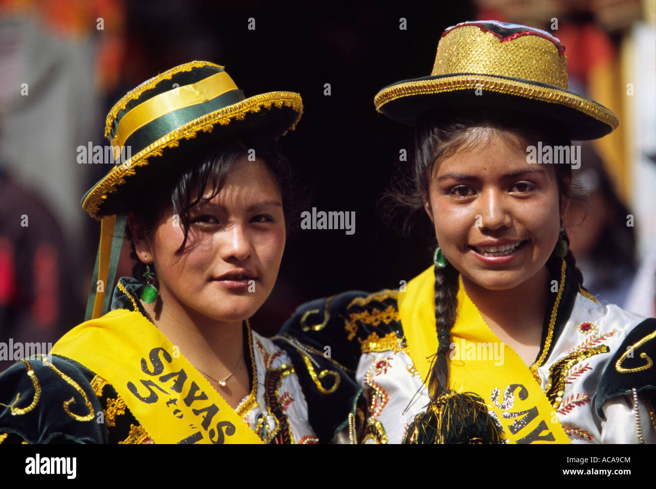 Caporal dancers - Puno Week Festival, Puno, PERU Stock Photo - Alamy