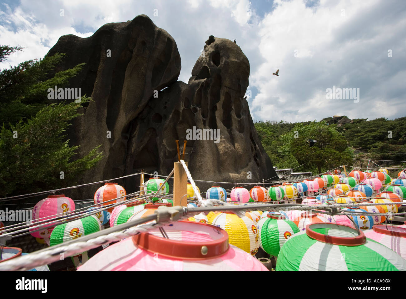 Zen Rocks Outdoor Temple Inwangsan Shamanist Hillside Walk Seoul South ...