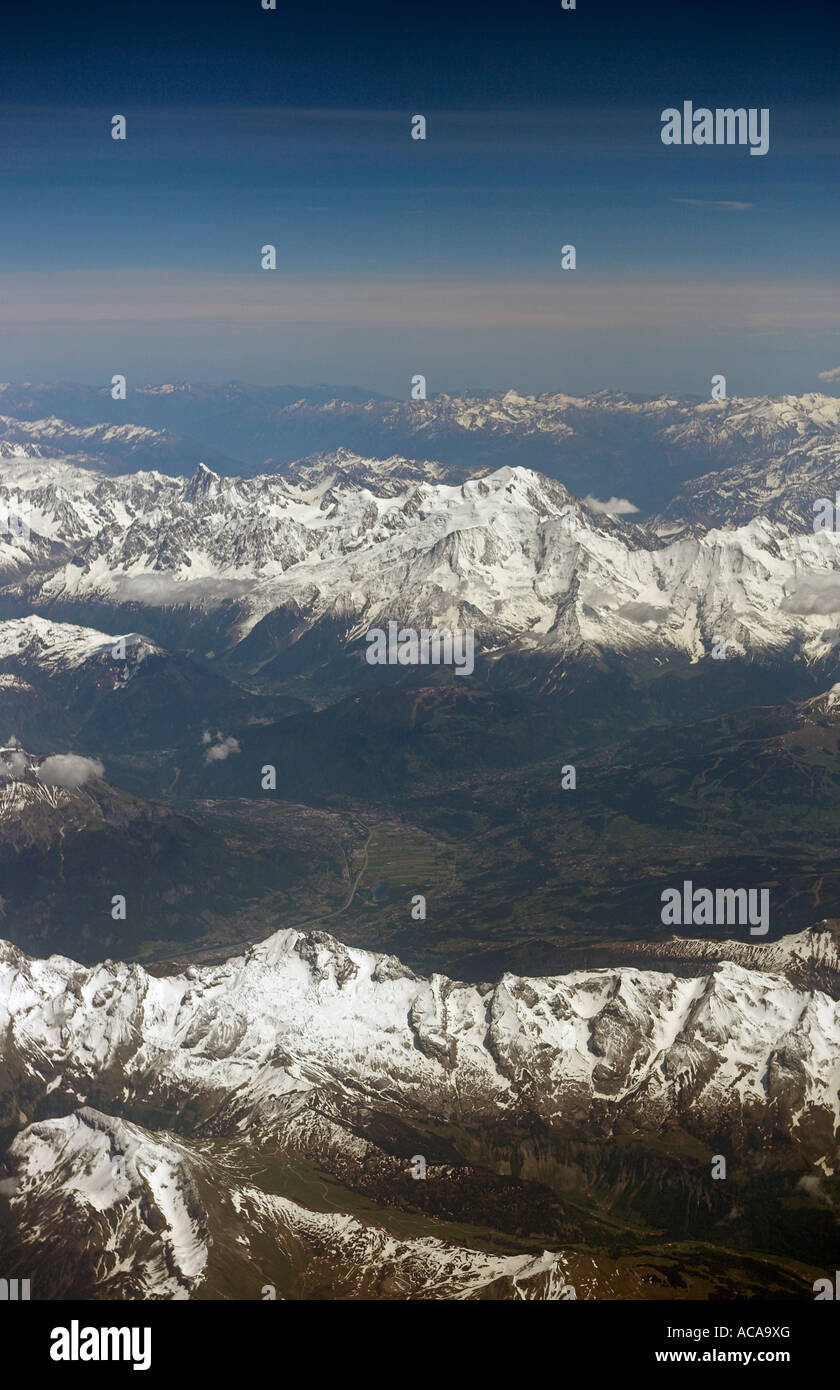 Aerial photo of the Alps Stock Photo - Alamy