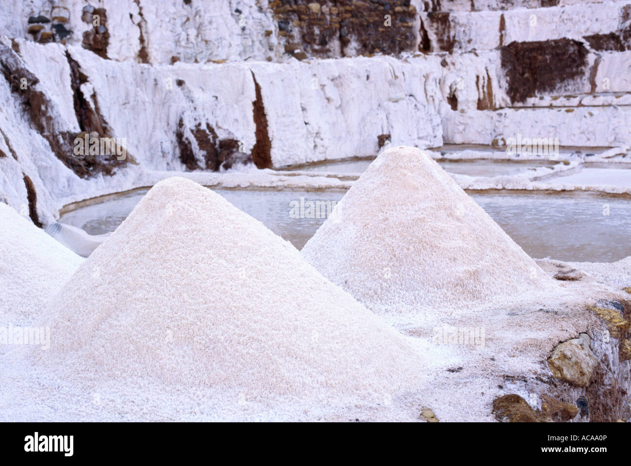 Salt pans - Salinas, Urubamba Valley, PERU Stock Photo - Alamy